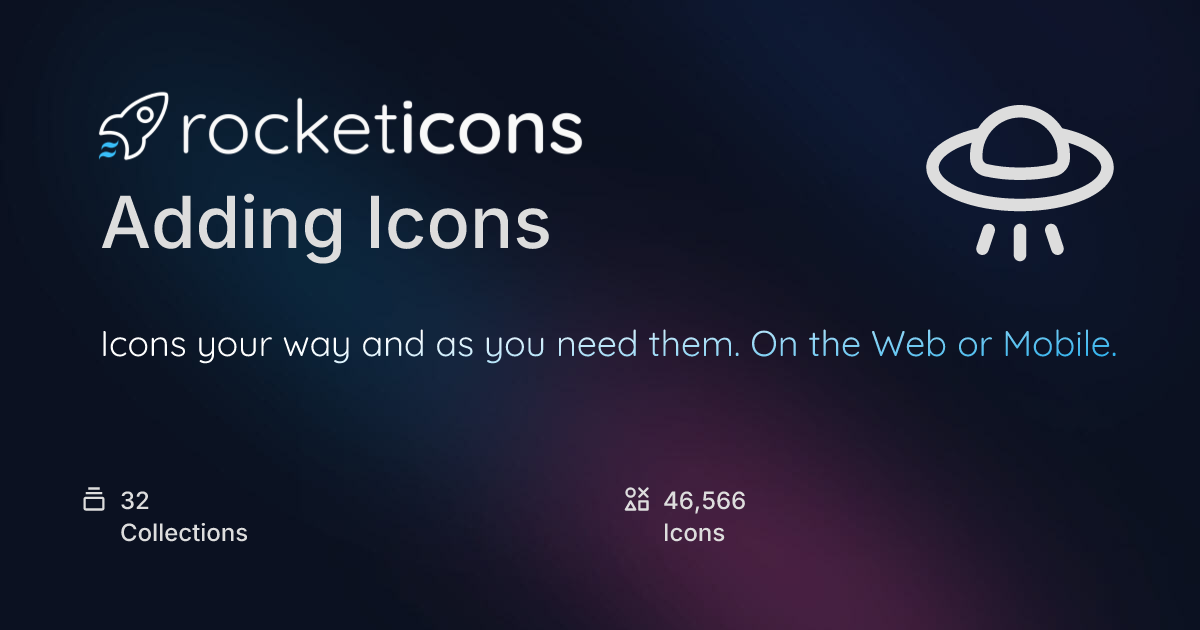Adding Icons | rocketicons | A non official Tailwind plugin